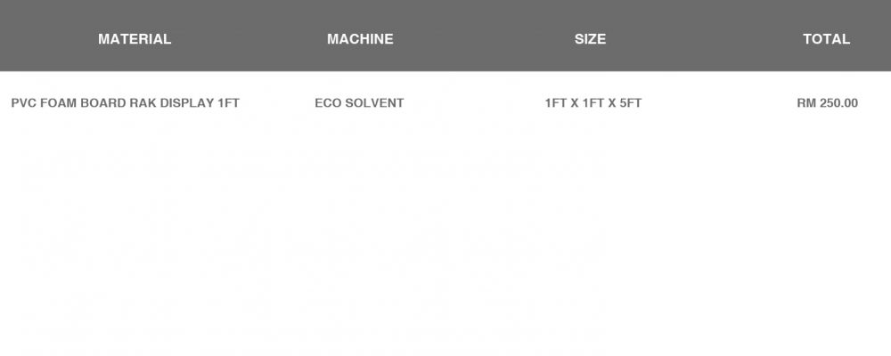 PVC RAK DISPLAY – My Inkjet
